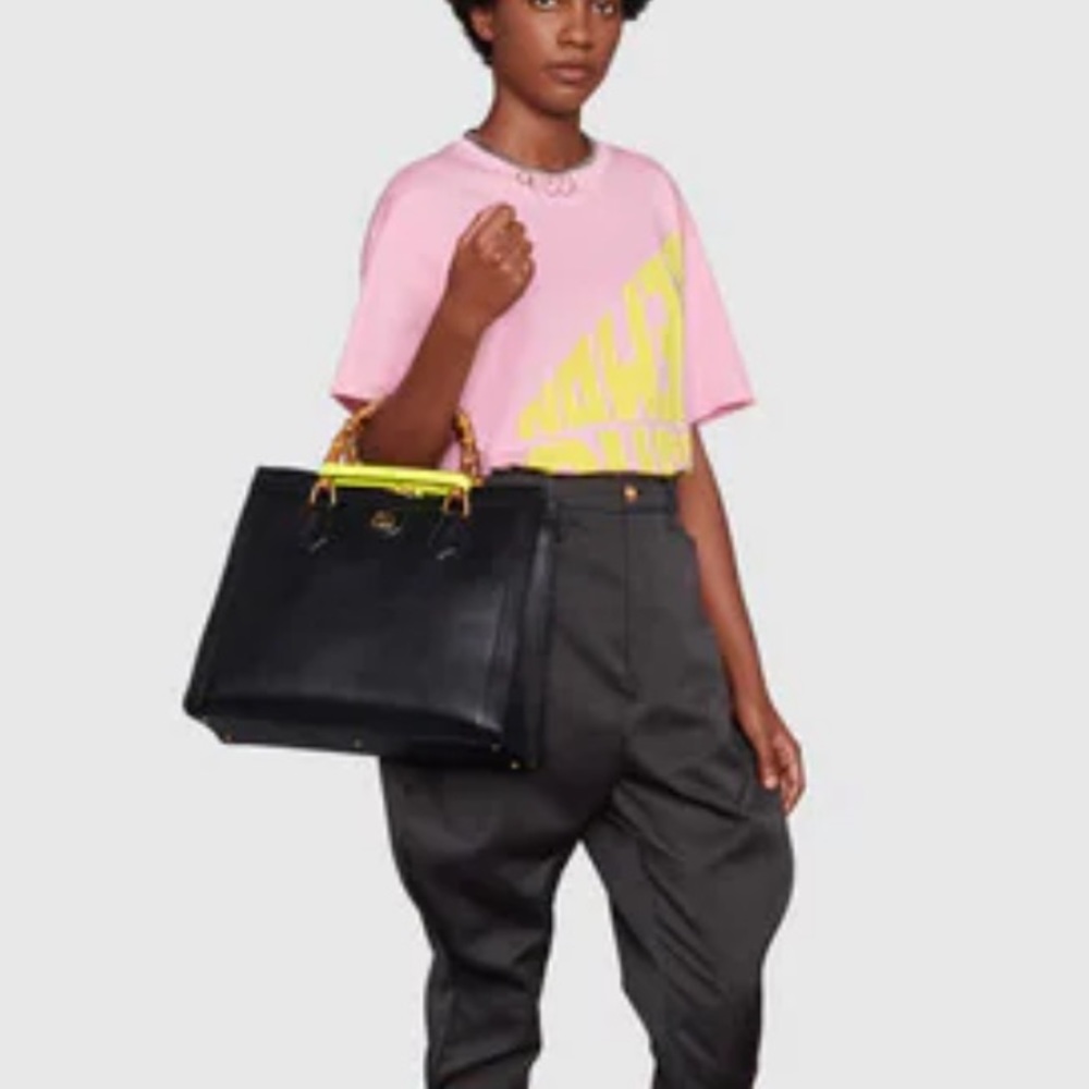 Gucci Lemon Gucci Print Cotton T-Shirt - Gem